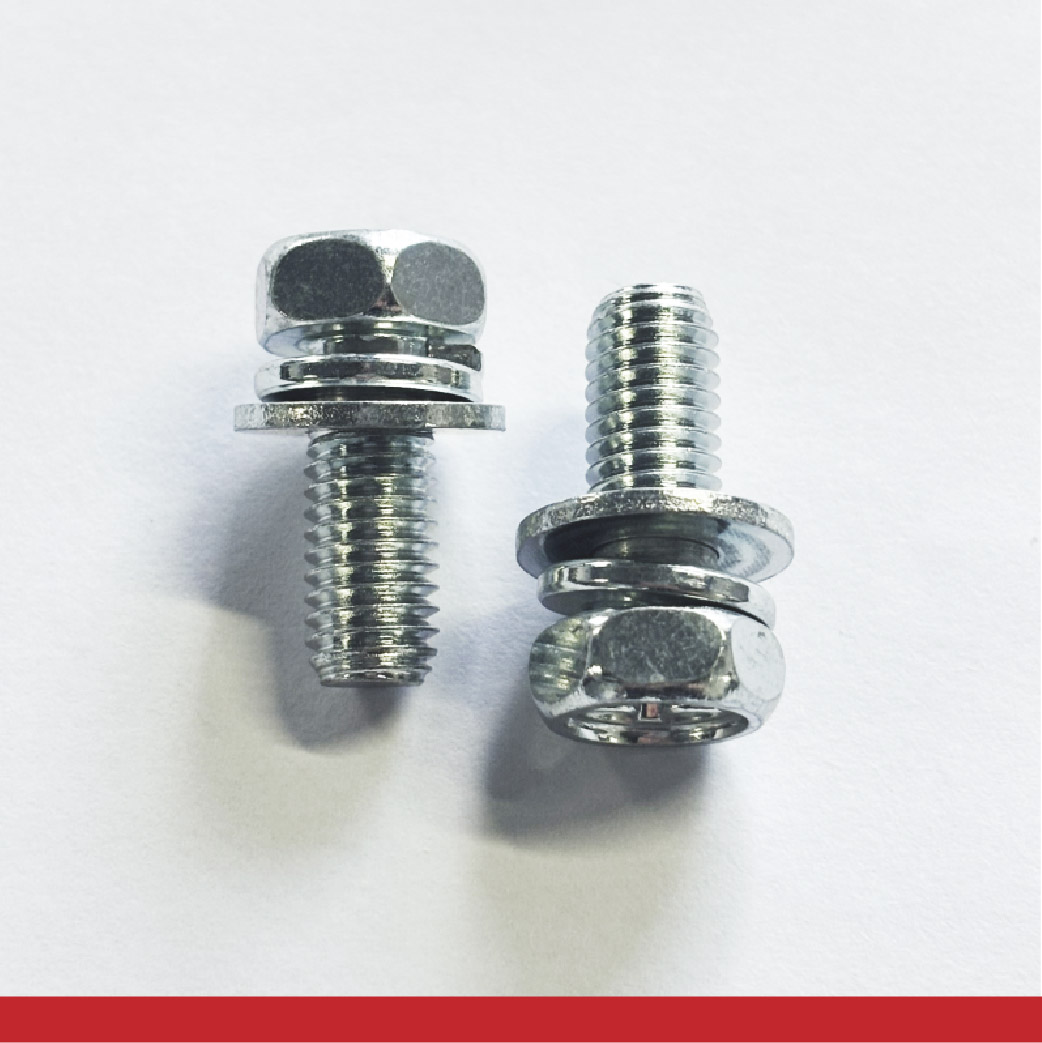M6X35 Grade 4.8 Sems screw in Hex Head Phil Drive - 2,400pcs
