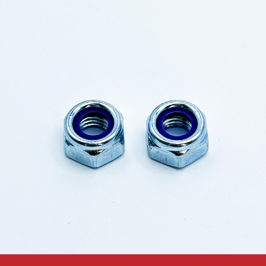 M3 Nylon-Insert Locknuts Grade8 Steel Zinc